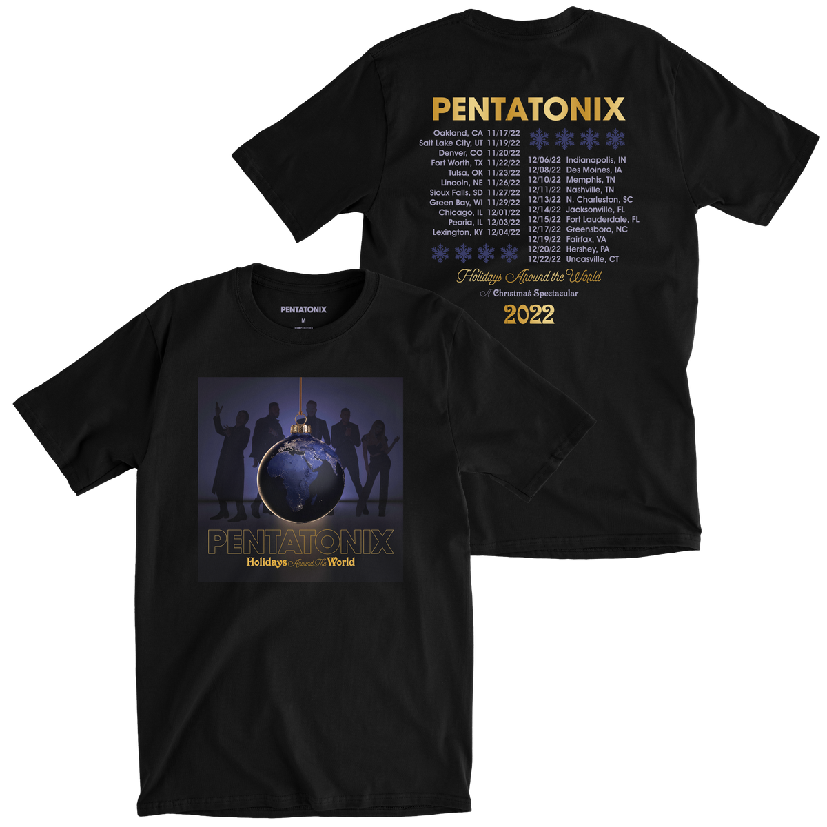 A Christmas Spectacular Black Tour Tee – Pentatonix Official